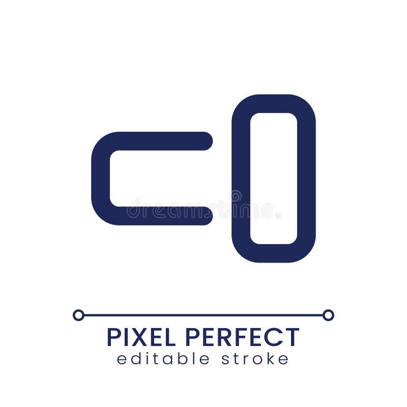 The Switch is on and Off. Linear Icon. Line with Editable Stroke Stock ...