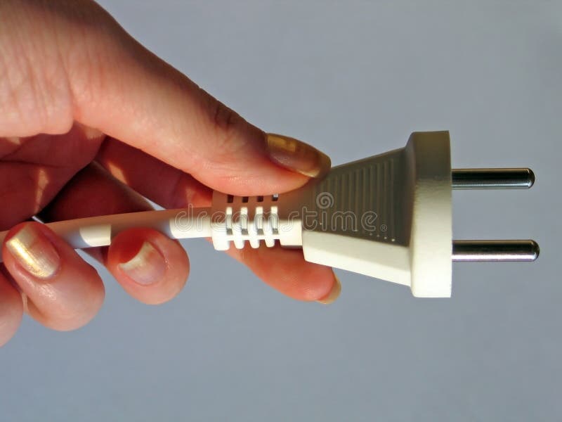 Switch-plug stock photo. Image of switch, home, nails, hand - 367014