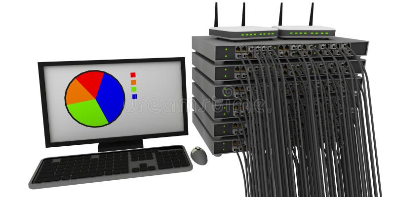 Data Center Rack and Stacks Stock Image - Image of server, high: 32613443