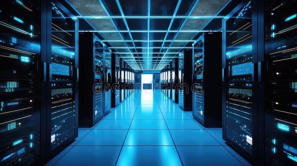 Switch server equipment stock illustration. Illustration of generated ...