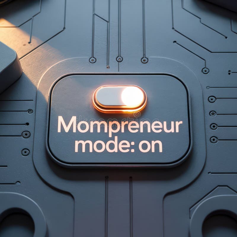 Digital Illustration of a Switch Indicating Mompreneur Mode Activated ...