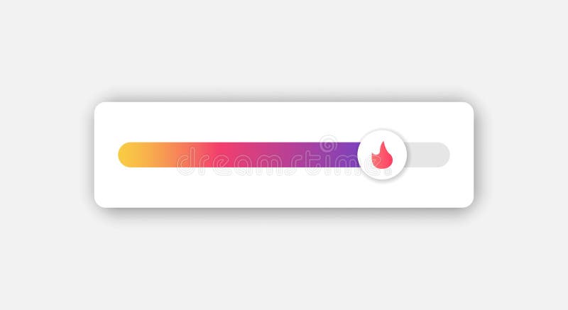 Switch Slider Icon in Flat Style. Volume Control Vector Illustration on ...