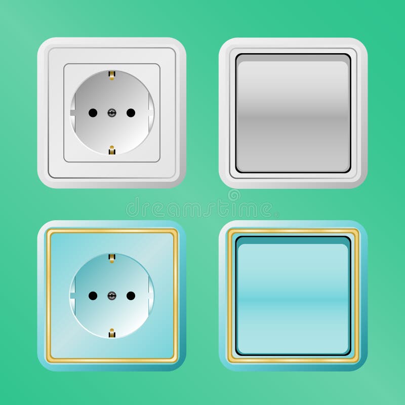 Switch, socket stock vector. Illustration of energy - 108437526