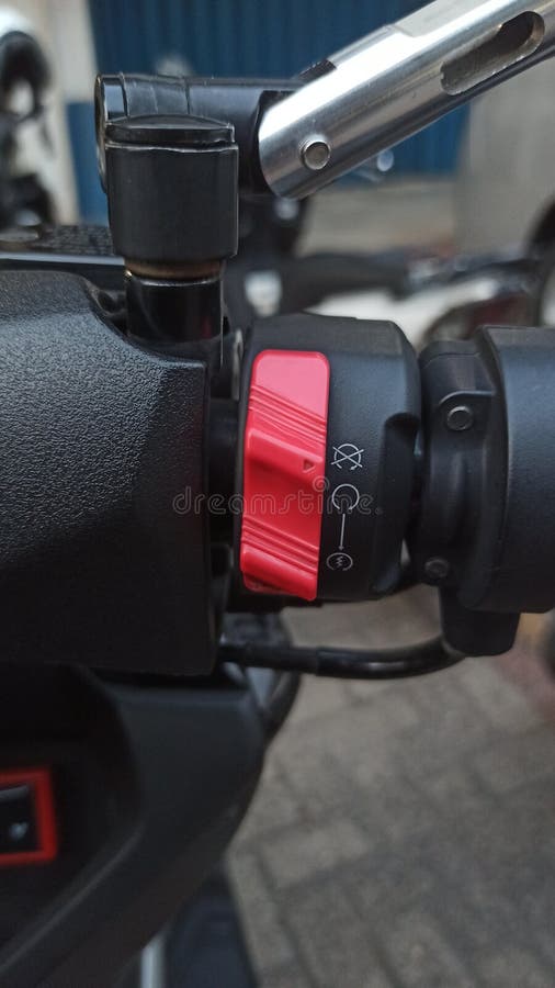 Switch Starter Type Slide of Motorcycle Stock Photo - Image of starter ...