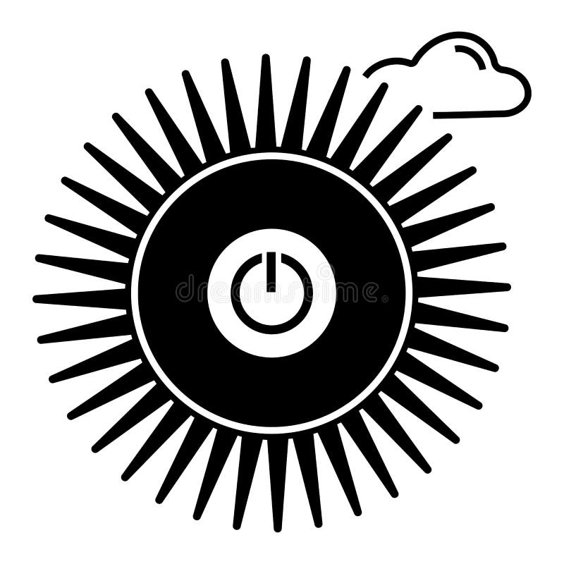 Switch Sun Off Icon, Simple Style Stock Vector - Illustration of ...