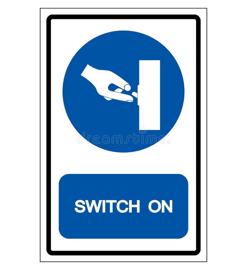 Switch on Symbol Sign ,Vector Illustration, Isolate on White Background ...