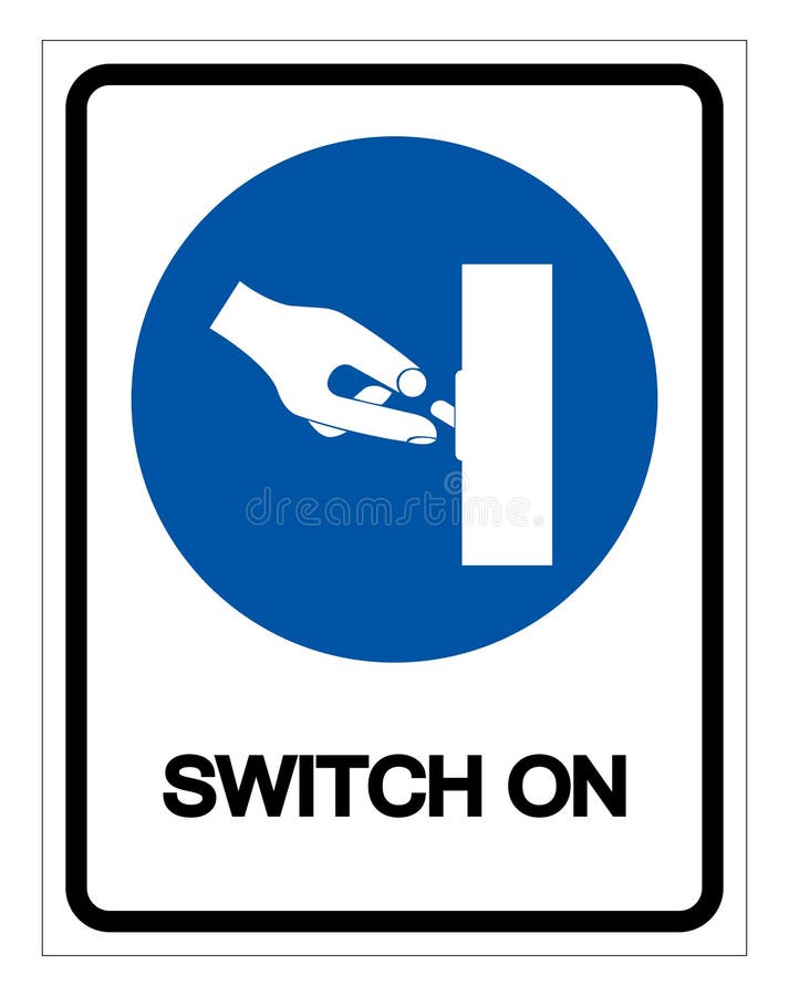 Switch on Symbol Sign ,Vector Illustration, Isolate on White Background ...