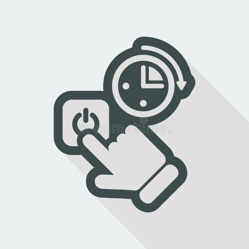 Switch timer stock vector. Illustration of moment, press - 117822548