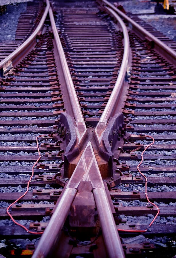 Railroad tracks stock photo. Image of railroad, iron, engines - 9619180
