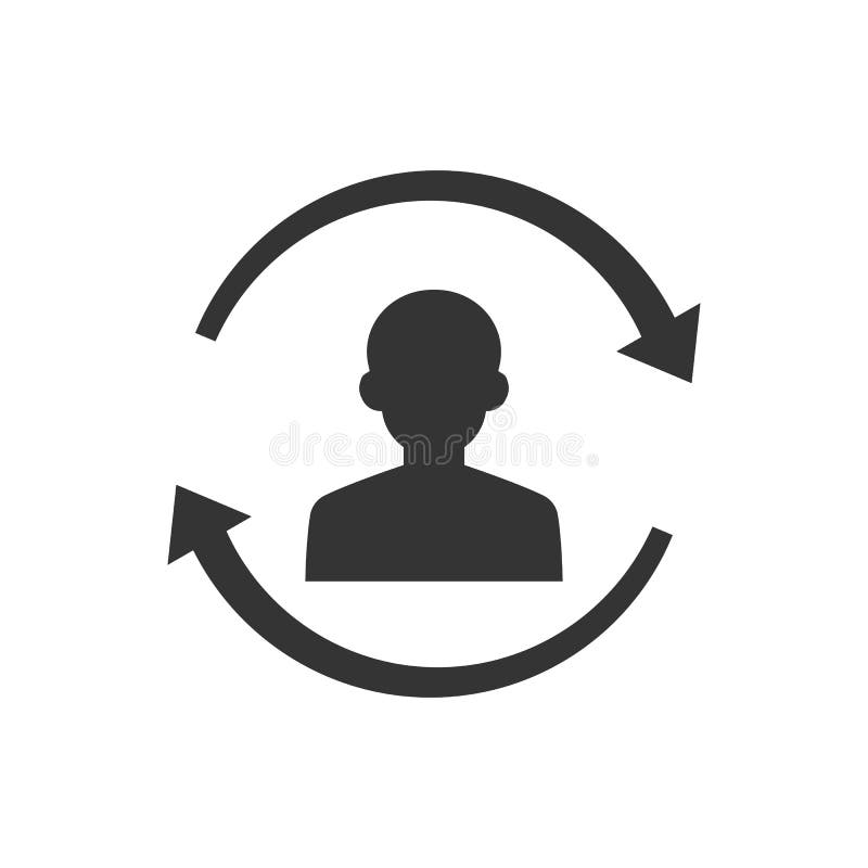 Switch user icon stock vector. Illustration of coworking - 184352991