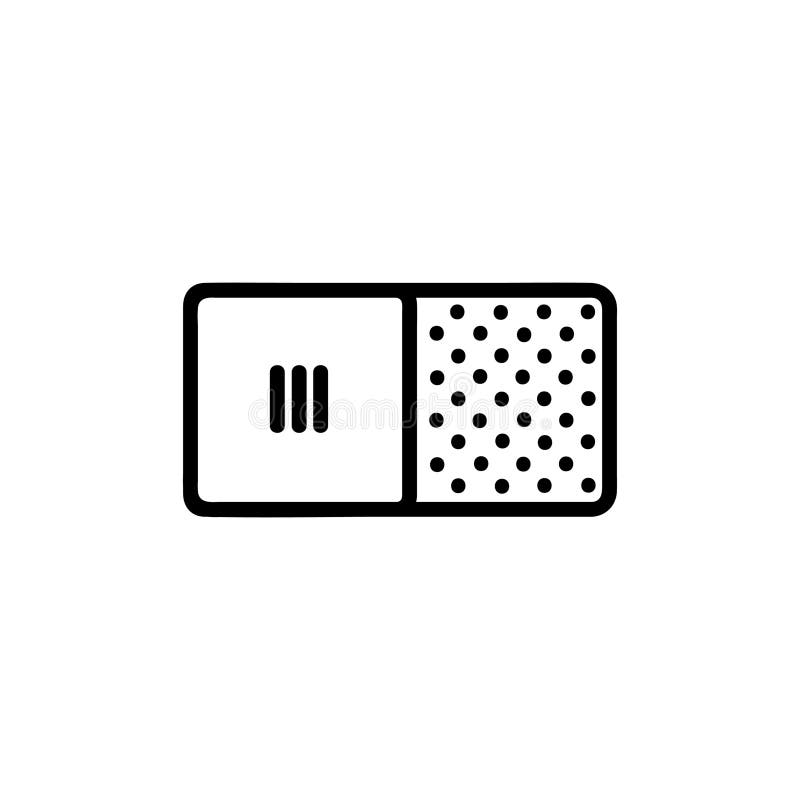 Switch Vector Icon, Outline Style, Isolated on White Background. Stock ...