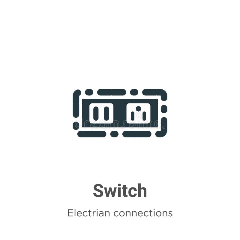 Switch Vector Icon on White Background. Flat Vector Switch Icon Symbol ...