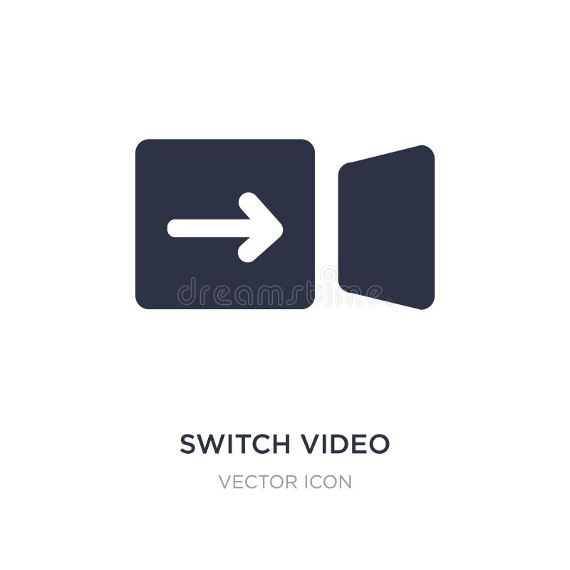 Switch Video Icon on White Background. Simple Element Illustration from ...