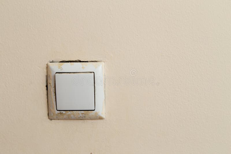 Switch on the Wall As Background Stock Image - Image of square ...