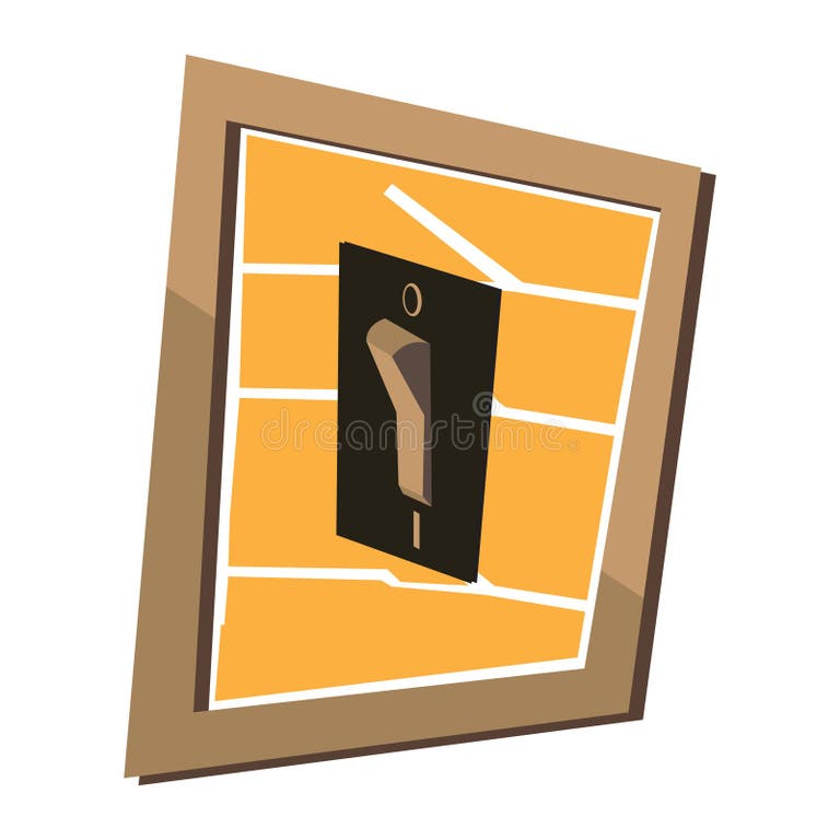 Print stock vector. Illustration of walls, switch, frames - 190672516