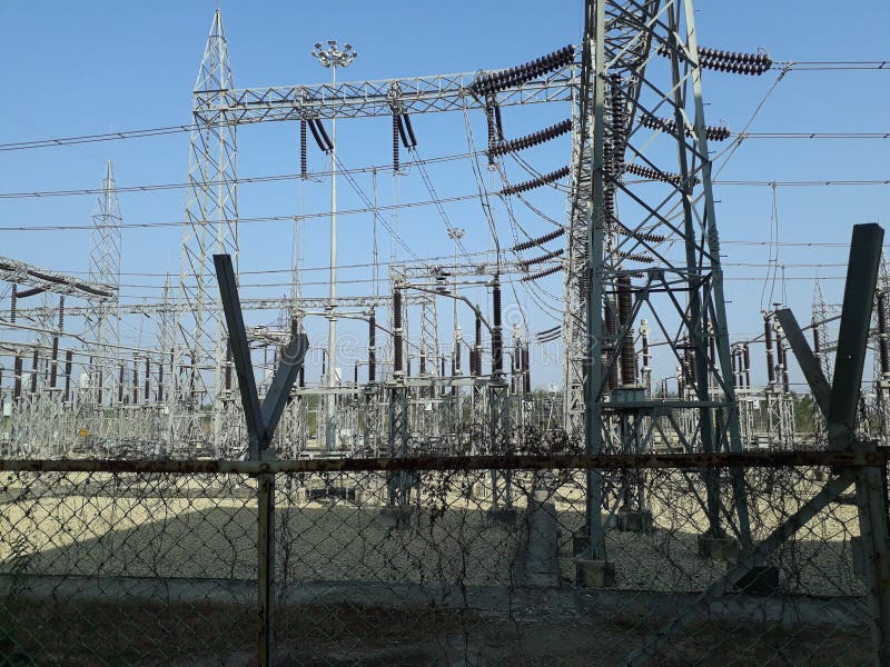 SWITCH YARD in a POWER PLANT Stock Photo - Image of bars, full: 168902058