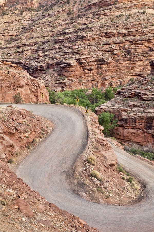 Switchback canyon road stock photo. Image of turning - 25664898