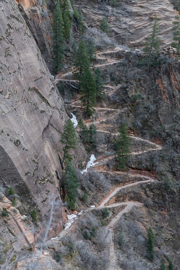 Switchback To Hidden Canyon Stock Image - Image of hiking, adventure ...