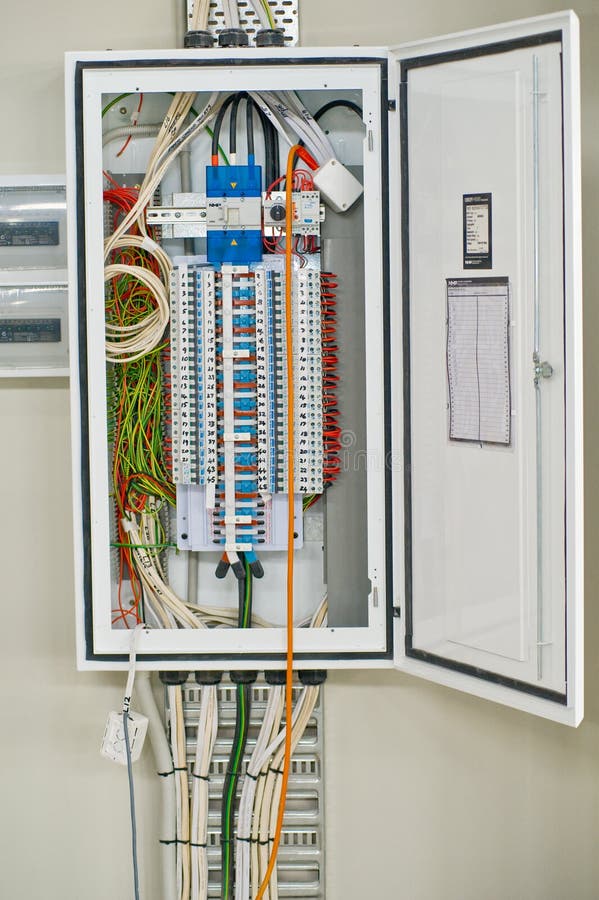 Switchboard stock image. Image of color, operator, wiring - 10432105