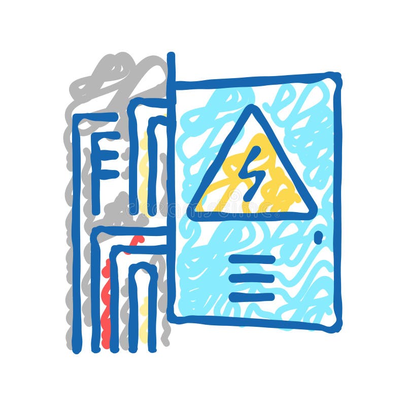 Switchboard Box Icon Doodle Illustration Stock Illustration ...