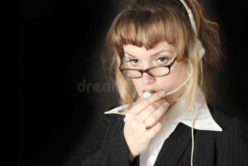 Switchboard operator stock photo. Image of modern, desk - 26946212