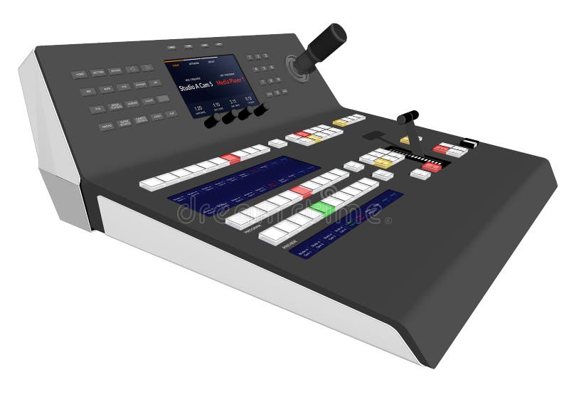 Video Switcher with a Lot of Color Buttons Stock Illustration ...