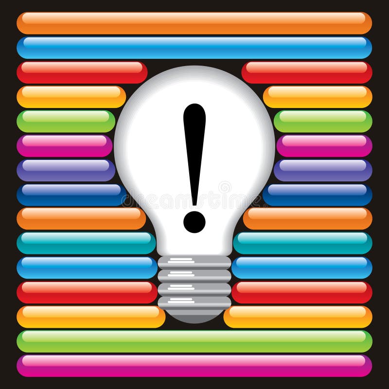 Switches and bulb stock vector. Illustration of illumination - 28261548