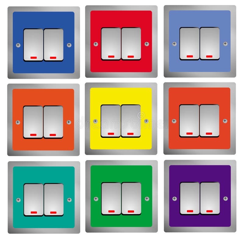 On - off switches stock vector. Illustration of electronics - 41830167
