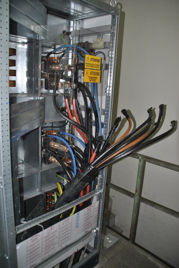 Electrical Cubicle Panel Board Stock Image - Image of automation ...