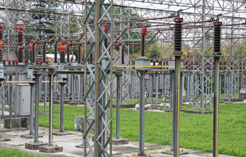 Switches in an Energy Substation Stock Photo - Image of sink ...