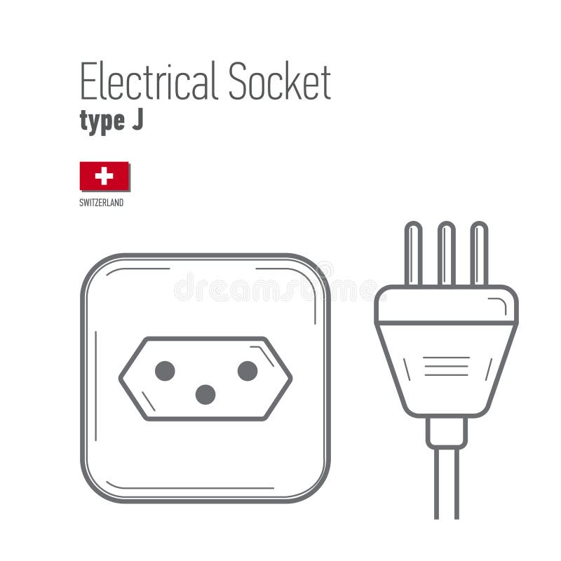 Switches And Sockets Set Type A Ac Power Sockets Realistic