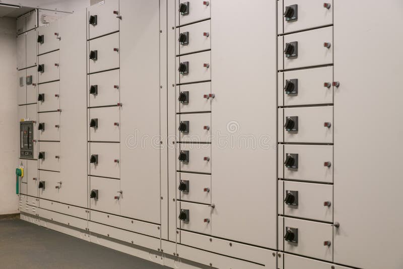 Switchgear cabinets stock photo. Image of industrial - 89574298