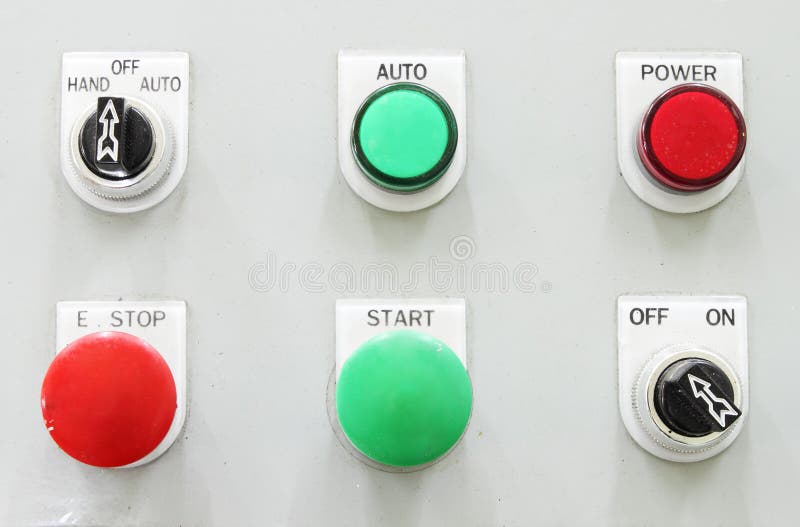 Switching Button Control Panel Stock Image - Image of modern, panel ...