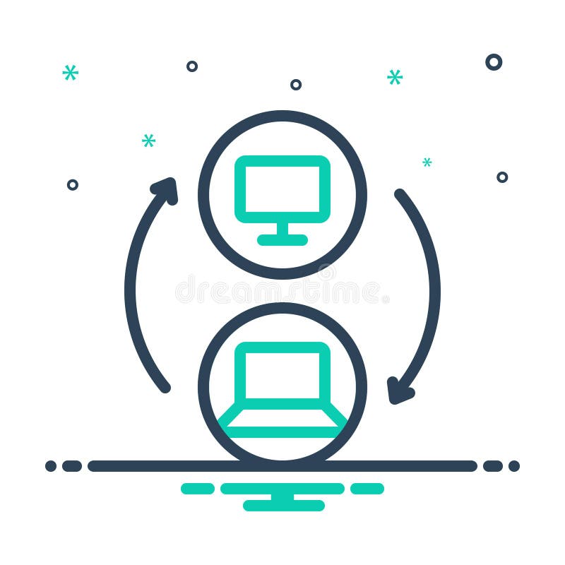 Mix Icon for Switching, Swap and Exchange Stock Vector - Illustration ...