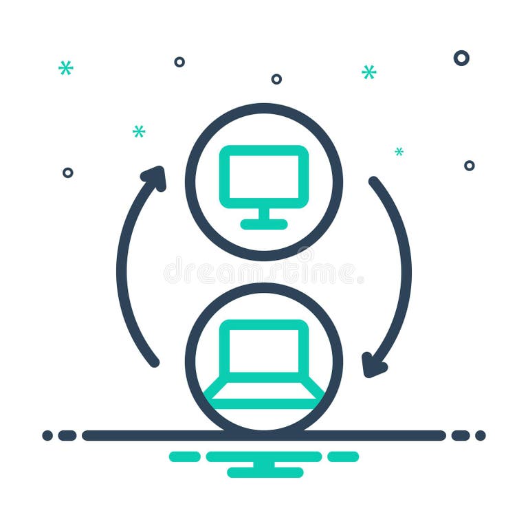 Mix Icon for Switching, Swap and Exchange Stock Vector - Illustration ...