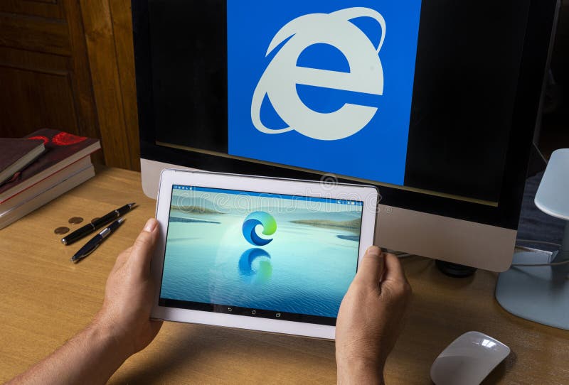 Switching from Internet Explorer Browser To Microsoft Edge Editorial ...