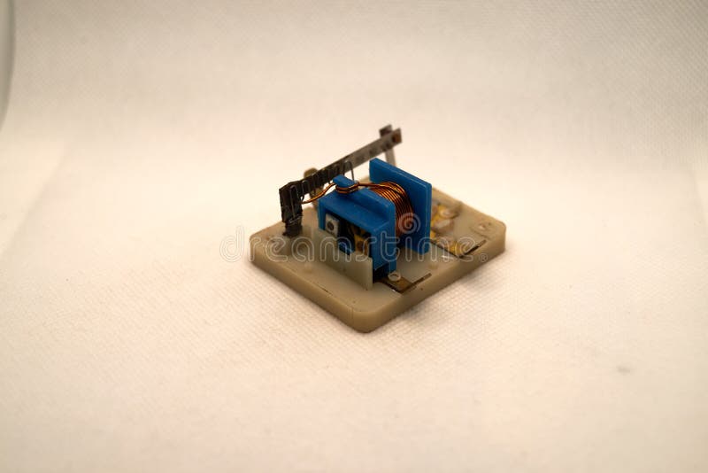 Switching Relay from an Old Washing Machine Stock Photo - Image of ...