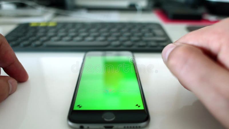 Switching between Screens on Smart Phone Stock Video - Video of human ...