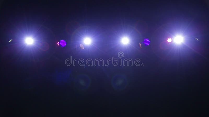 Switching Spotlights Setting the Position of the Lights. Stock Video ...