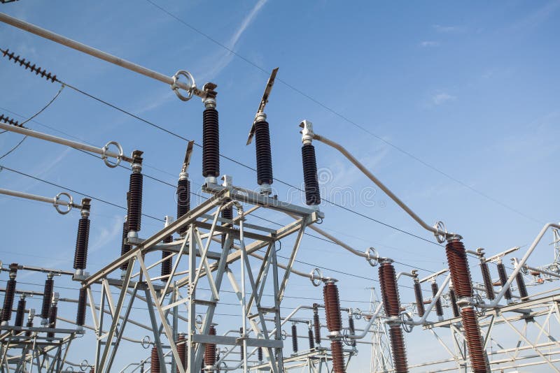 Switching Structure Controls the Supply of High Voltage. Stock Photo ...