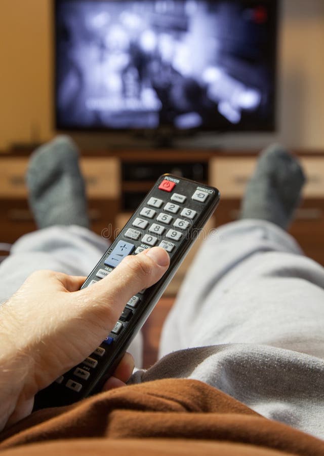 Switching TV channels stock image. Image of finger, switching - 47599443