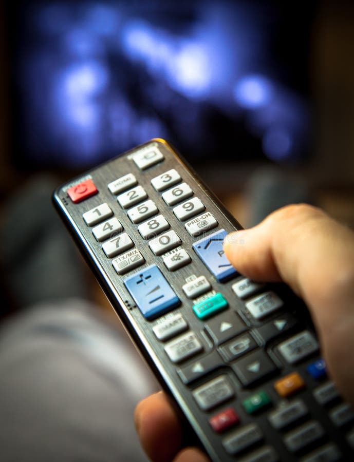 Switching TV channels stock image. Image of electronics - 47600223