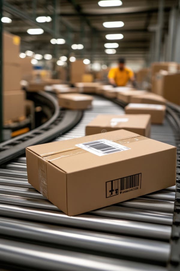 Switchyard View: Cardboard Box Resting Silently in the Freight Yard ...