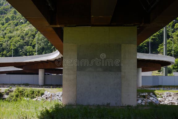 Switzerland, Bellinzona Modern Bridge Editorial Photography - Image of ...