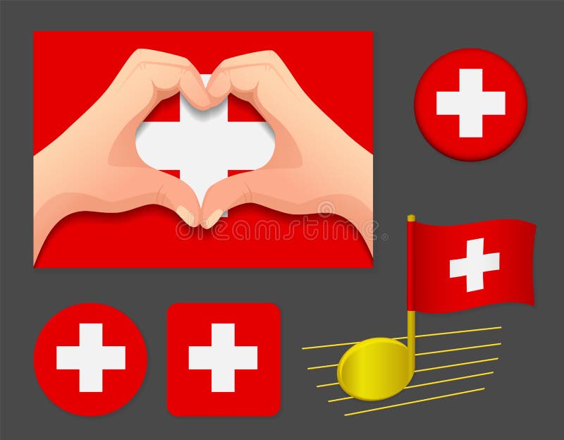 Switzerland flag icon stock illustration. Illustration of switzerland ...
