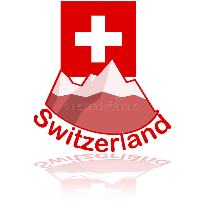 Switzerland icon stock illustration. Illustration of icon - 44609947