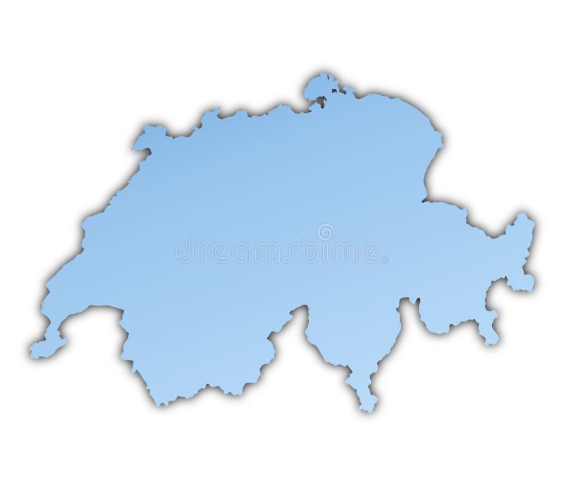 Switzerland map stock illustration. Illustration of mercator - 6686121
