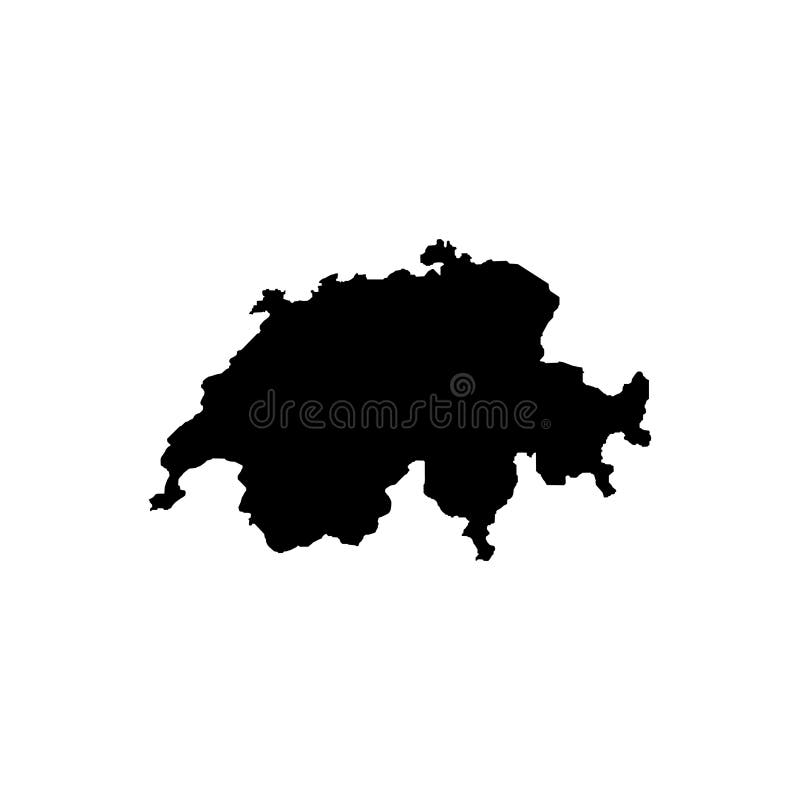 Switzerland map icon stock vector. Illustration of shape - 324065307