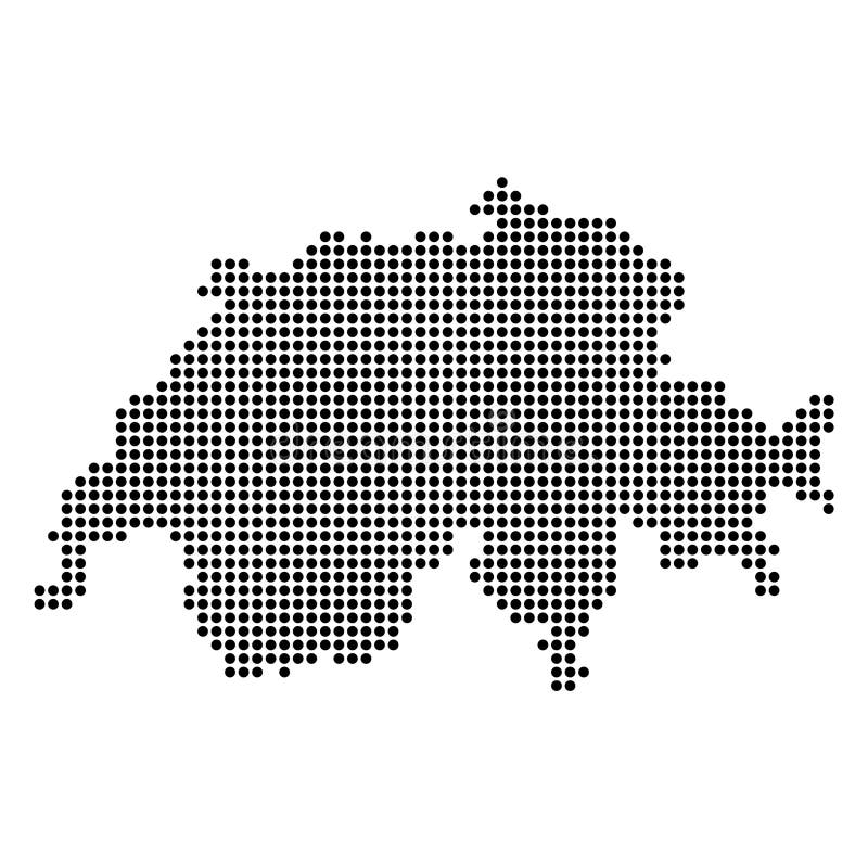 Switzerland Map Shape, Travel Web Flat Concept Icon Symbol Vector ...