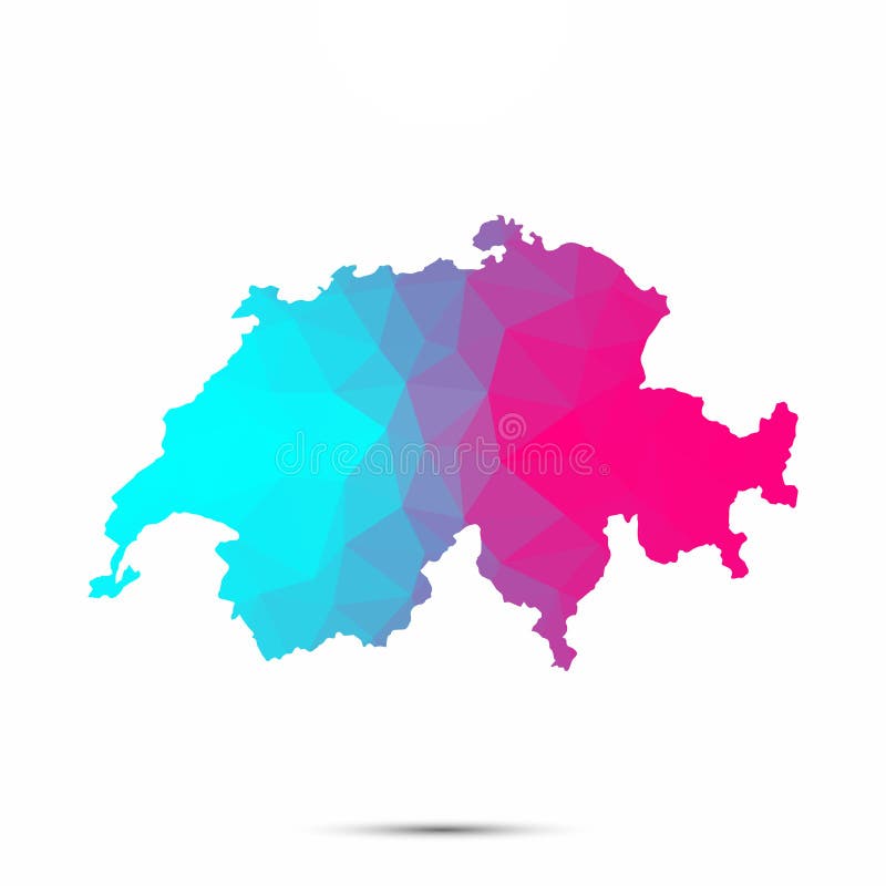 Switzerland Map Triangle Low Poly Geometric Polygonal Abstract Style ... Switzerland Map Triangle Low Poly Geometric Polygonal Abstract Style ...